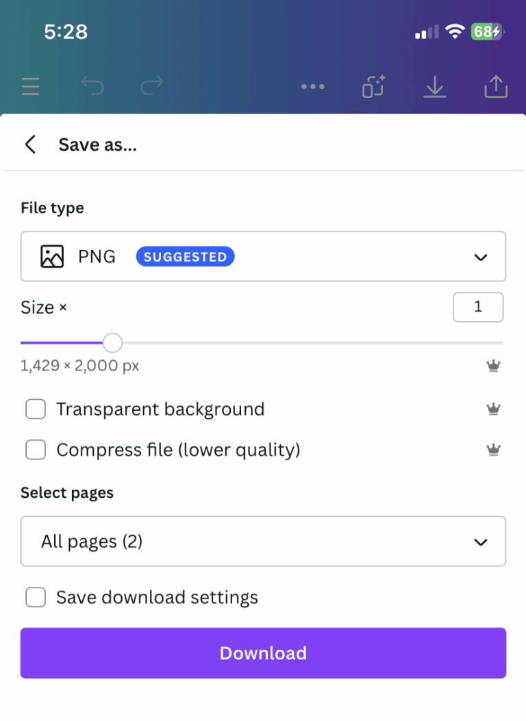 How to Download Canva Designs For Free in a Few Easy Steps - Marley ...