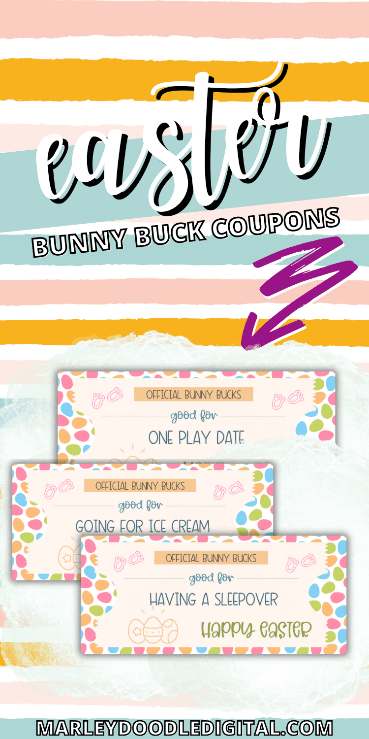 Printable Official Bunny Bucks (Great Easter Egg Fillers) - Marley ...