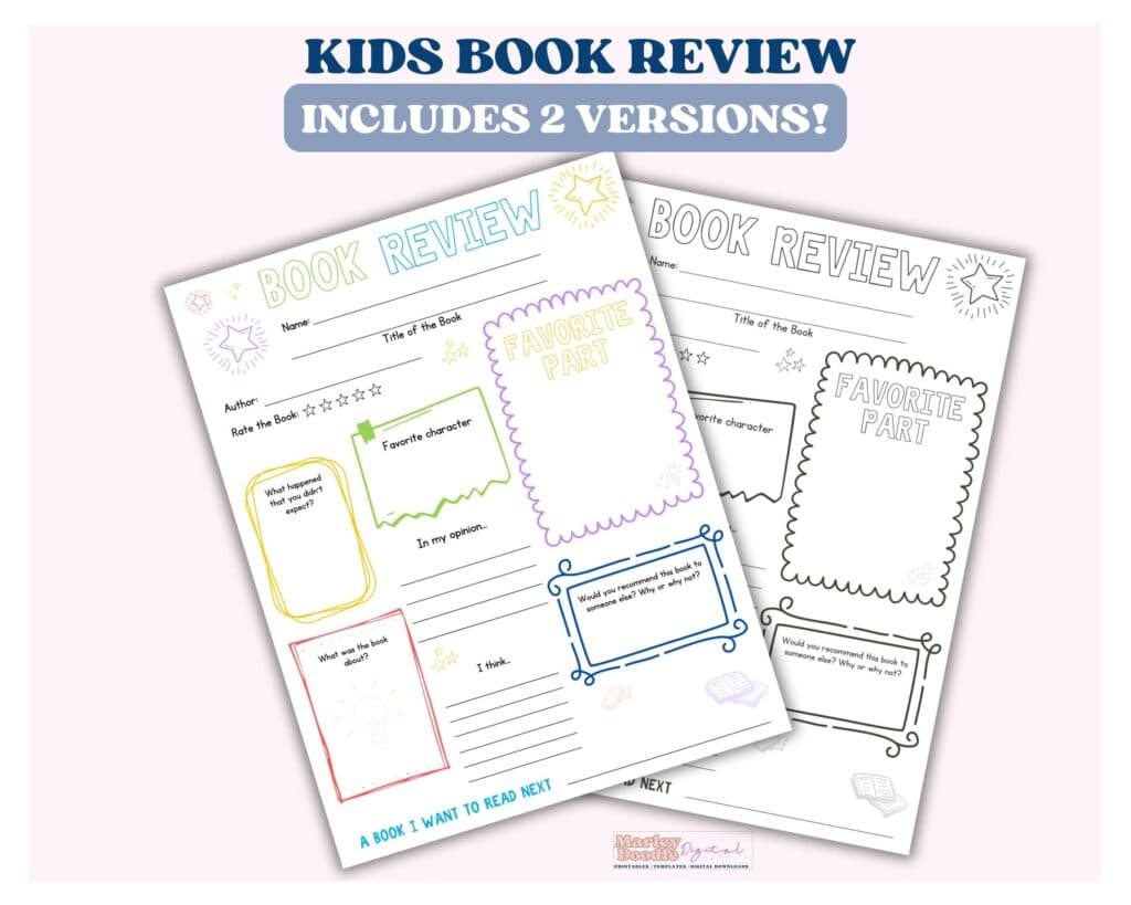 Free Printable Bookshelf Reading Tracker (50 Books!) - Marley Doodle ...