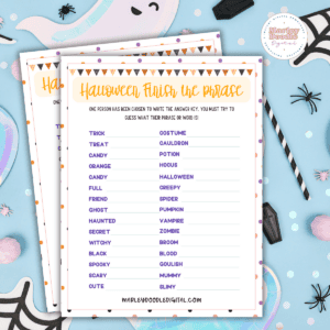 32 Free and Fun Printable Halloween Party Games & Activities - Marley ...