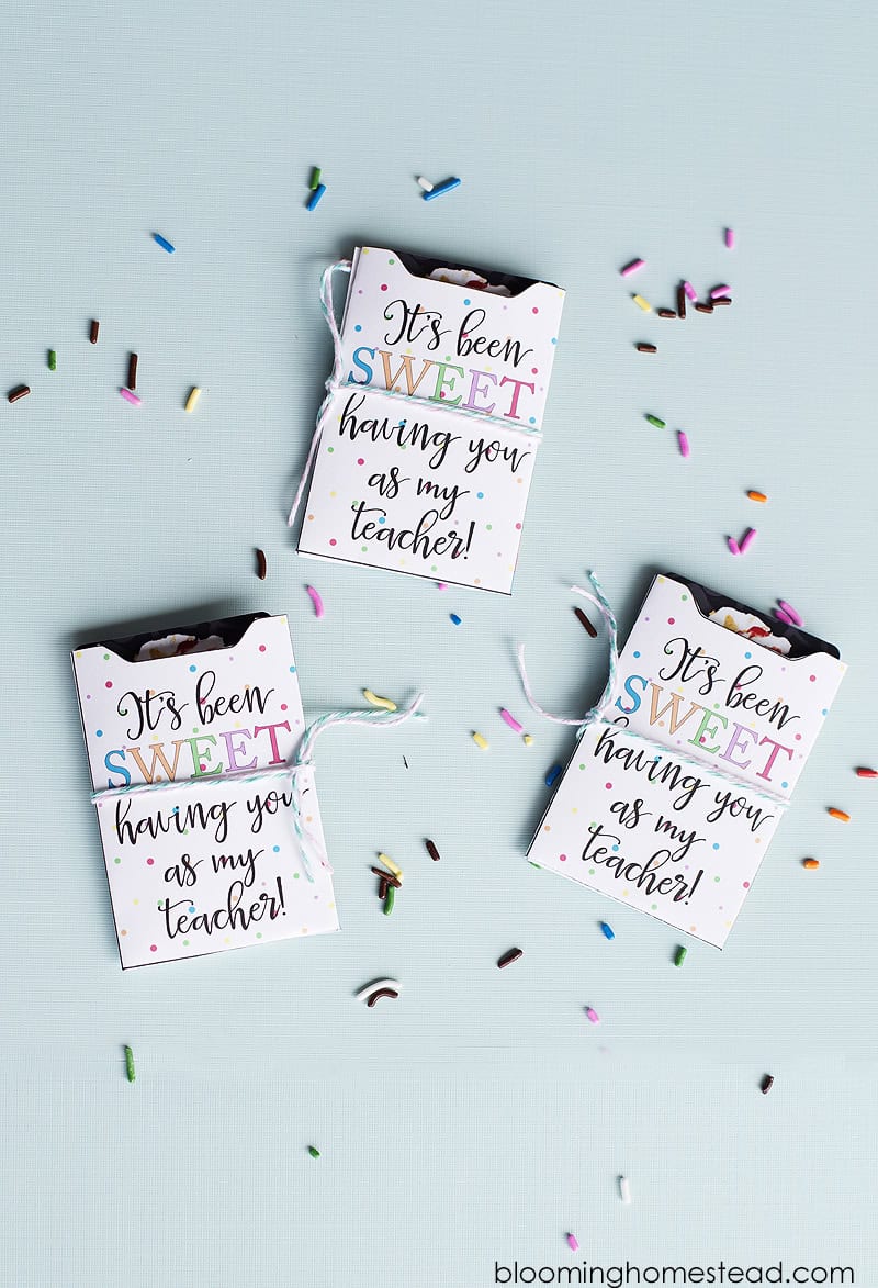 38 Extra Cute Totally Free Teacher Gift Card Holders - Marley Doodle ...
