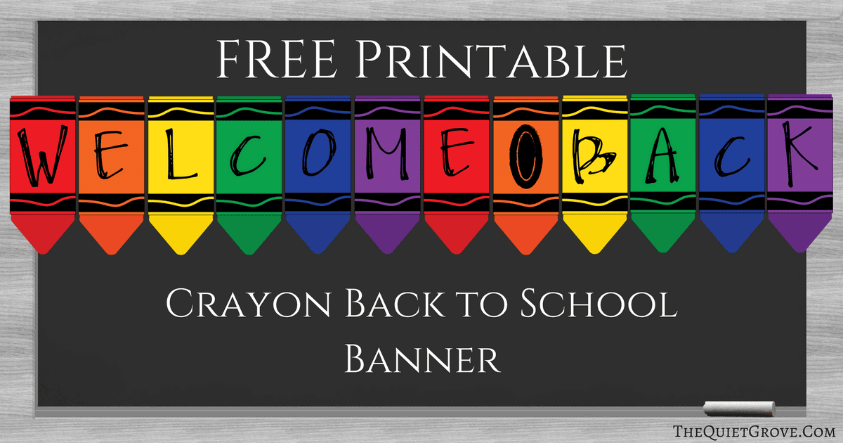 18 Totally Free Printable Back to School Banners - Marley Doodle Digital