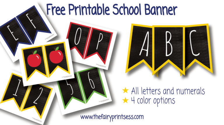 18 Totally Free Printable Back to School Banners - Marley Doodle Digital