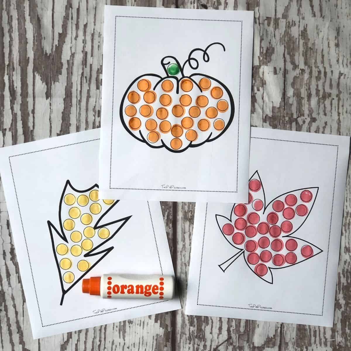 21+ Free Fall Dot Marker Printables for Kids (No-Prep!) - Marley Doodle ...