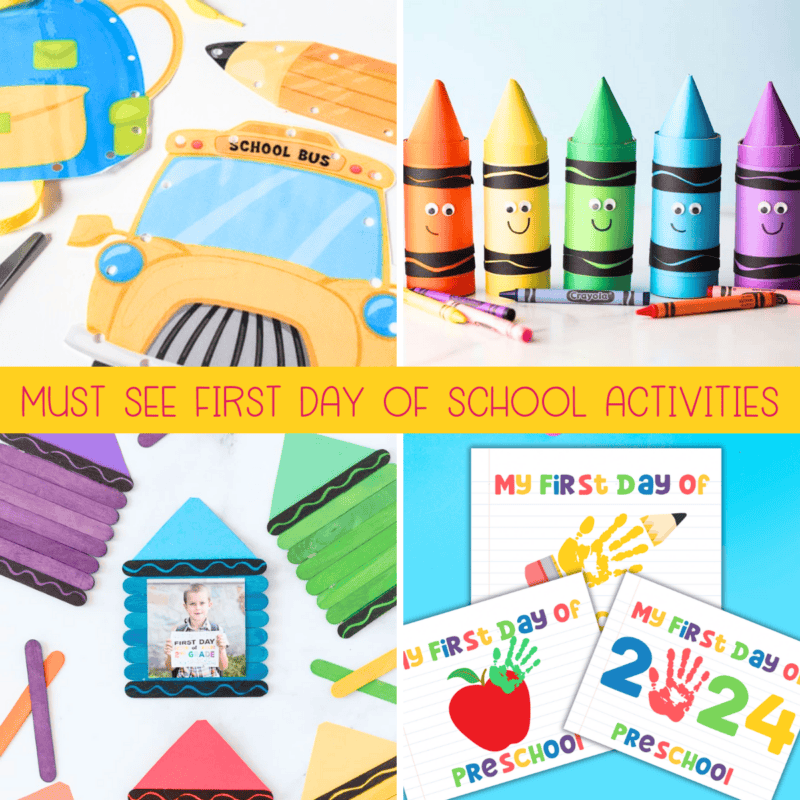 22+ First Day of School Activities for Toddlers, Preschool & Kinder ...