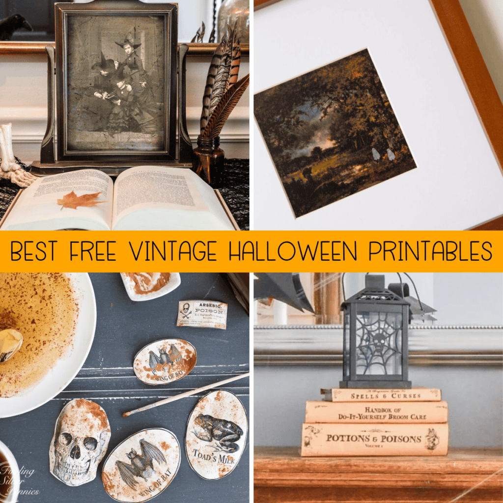 50+ Best Free Vintage Halloween Printables for Spooky Fun - Marley ...