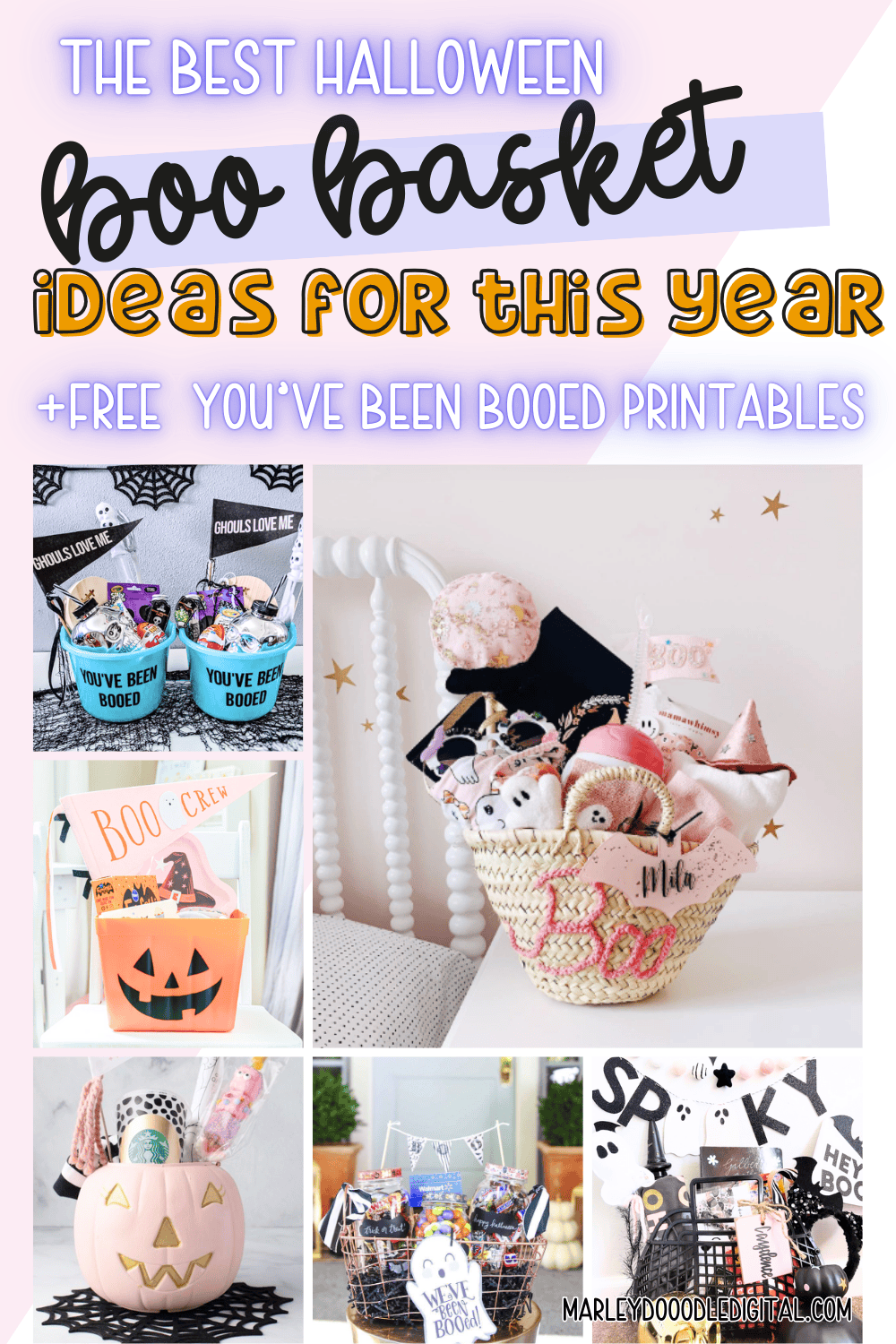 28+ Amazing Boo Basket Ideas for Halloween + Free Printables - Marley ...