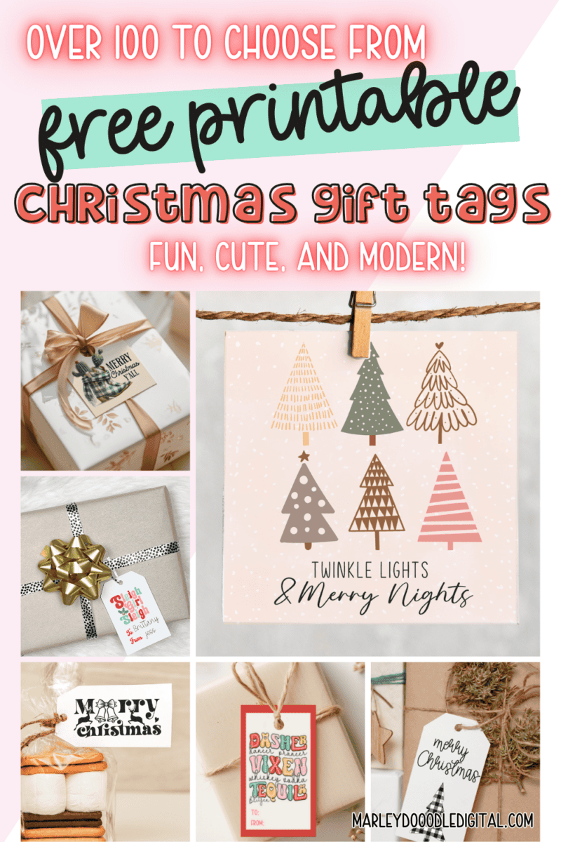 100+ Gorgeous & Modern Free Printable Christmas Gift Tags - Marley ...