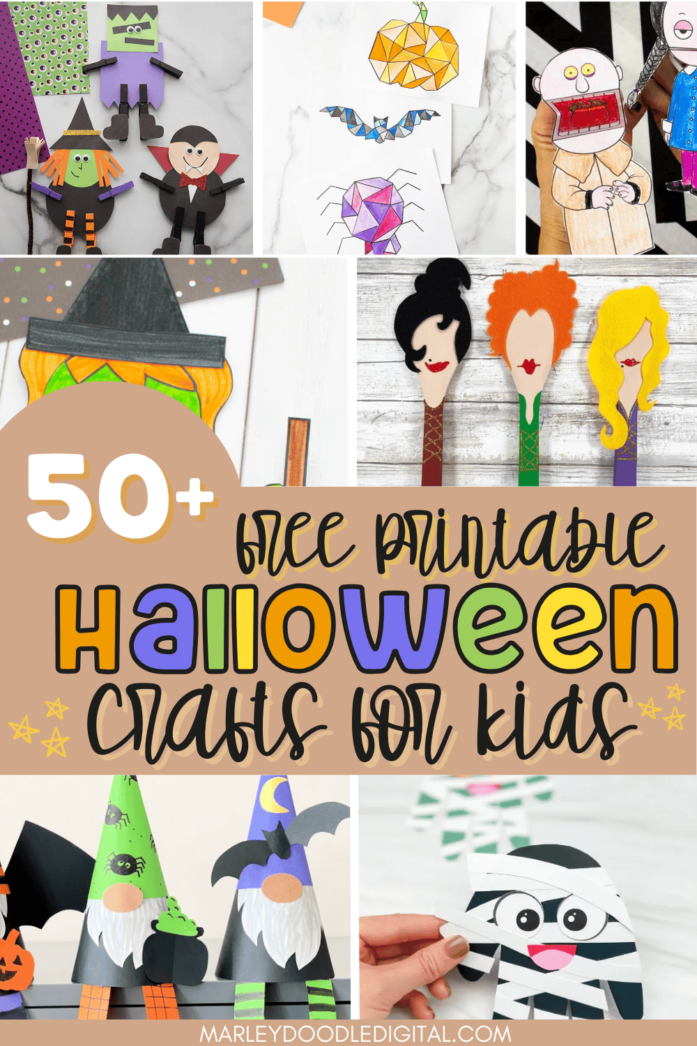 51+ Free Printable Halloween Crafts for Kids (So Easy It’s Scary ...