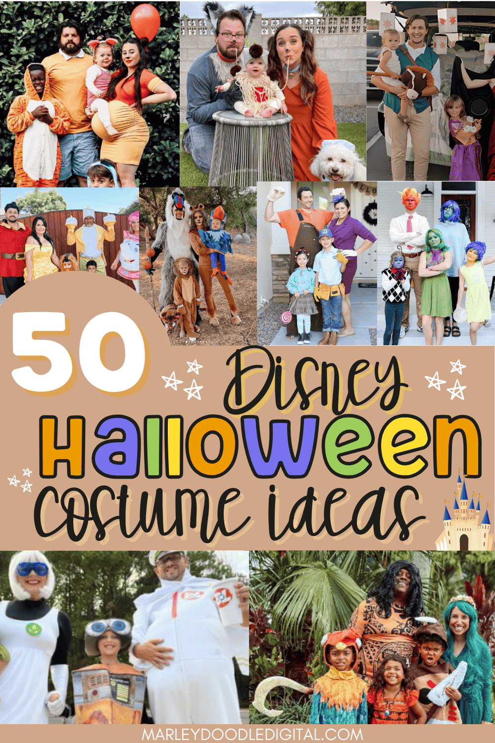 50 Must See Disney Family Halloween Costumes - Marley Doodle Digital