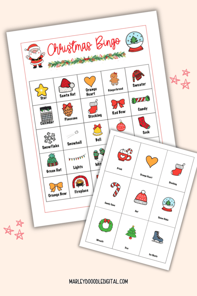 Free Printable Christmas Bingo Game with 60 Unique Cards! - Marley ...