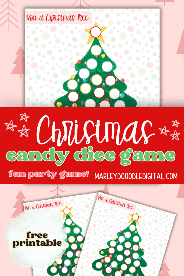 Roll a Christmas Tree Dice Game for Kids (Free Printable!) - Marley ...