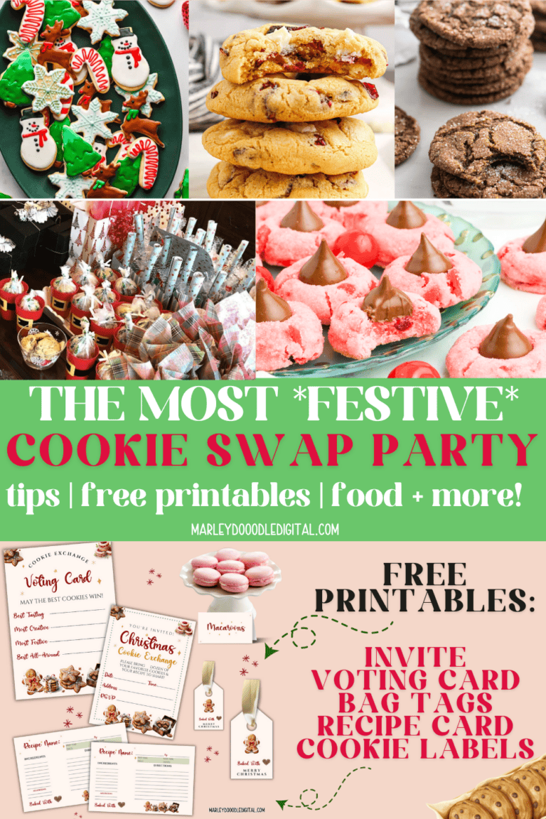 Best Christmas Cookie Exchange Ideas + Free Printables & Recipes ...