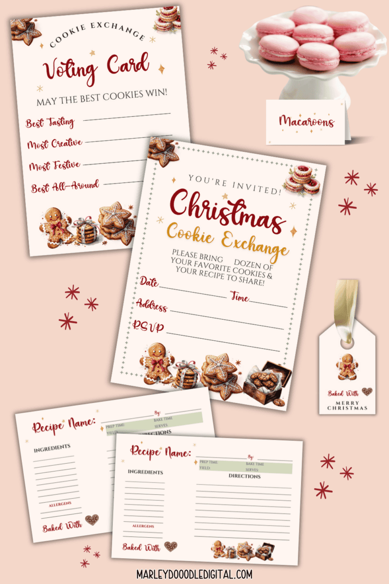 Best Christmas Cookie Exchange Ideas + Free Printables & Recipes ...