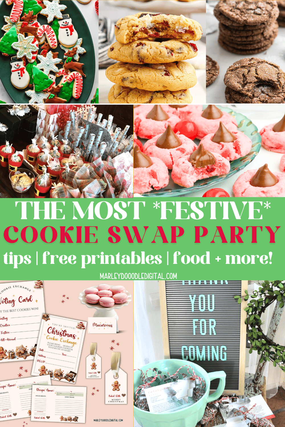 Best Christmas Cookie Exchange Ideas + Free Printables & Recipes ...