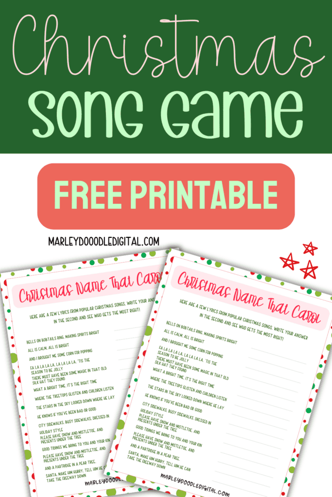 Free Printable Name That Christmas Carol Game with Answers! - Marley ...