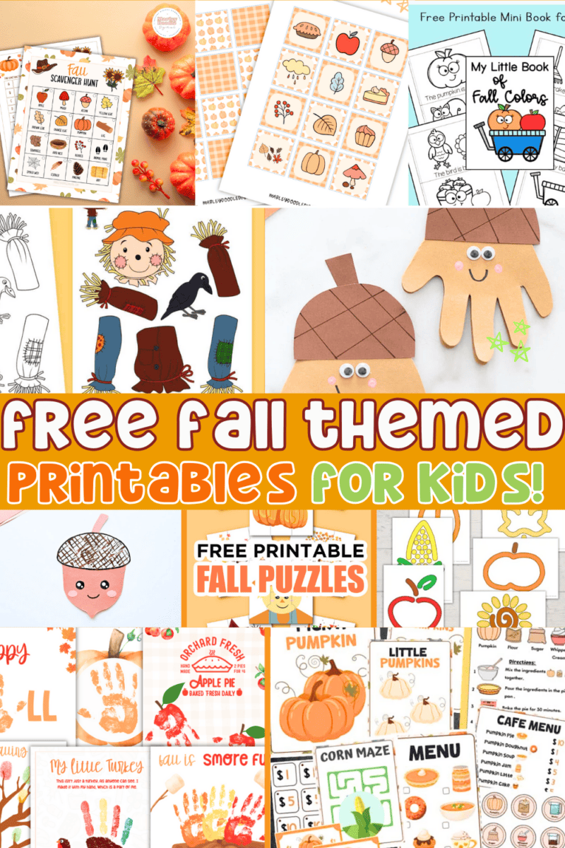 37+ Free Fall Printables for Kids(Worksheets,Crafts + More!) - Marley ...