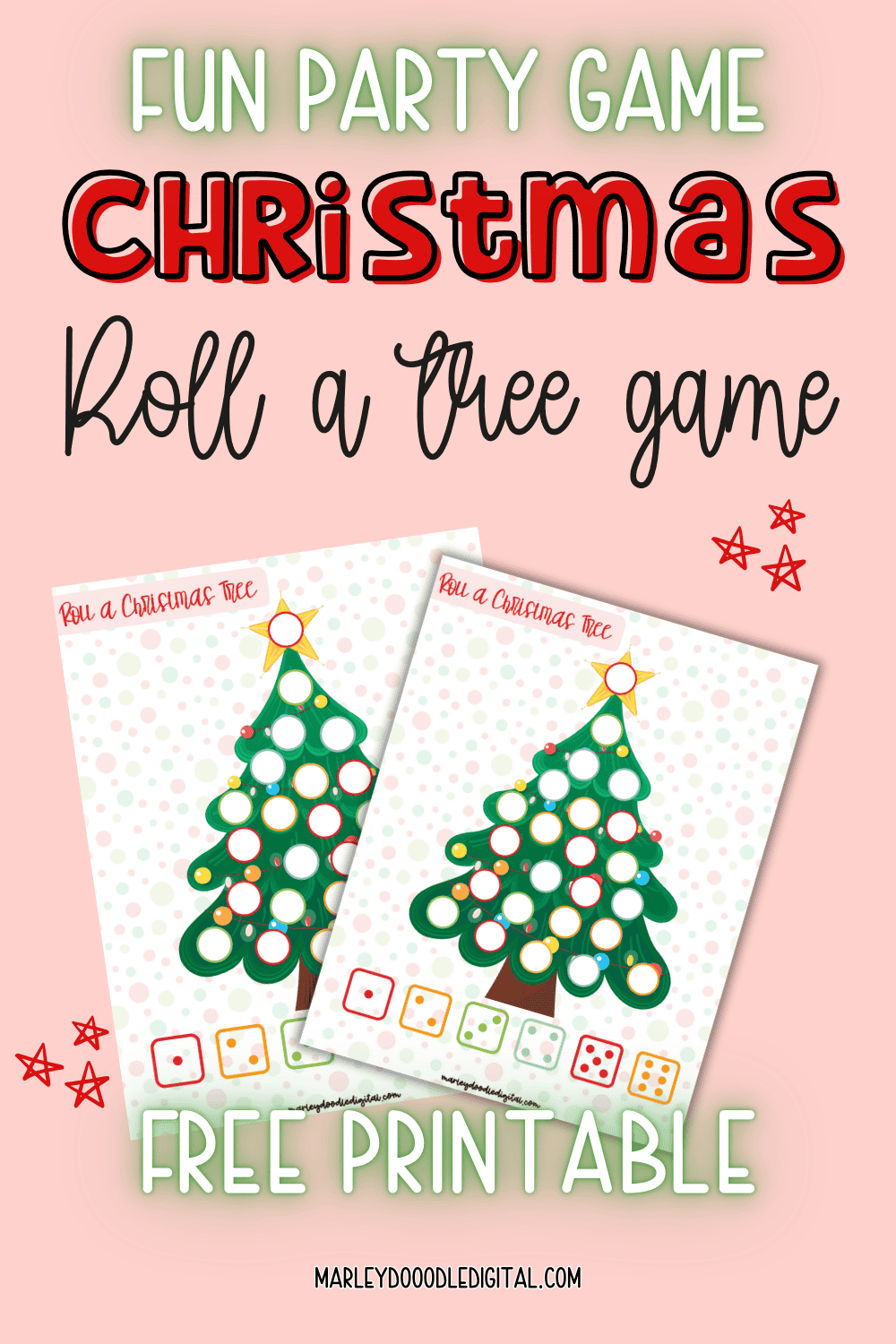Roll a Christmas Tree Dice Game for Kids (Free Printable!) - Marley ...