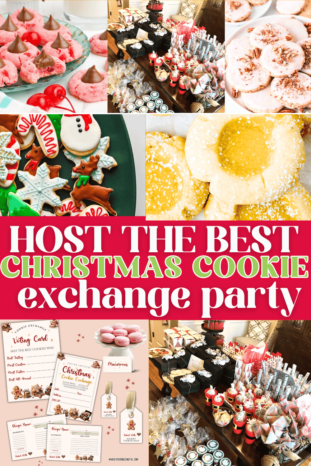 Best Christmas Cookie Exchange Ideas + Free Printables & Recipes ...