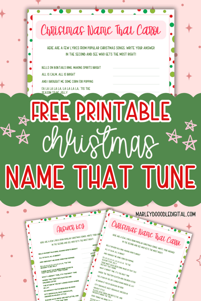 Free Printable Name That Christmas Carol Game with Answers! - Marley ...