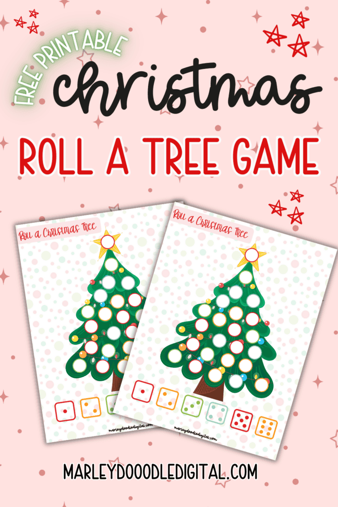 Roll a Christmas Tree Dice Game for Kids (Free Printable!) - Marley ...