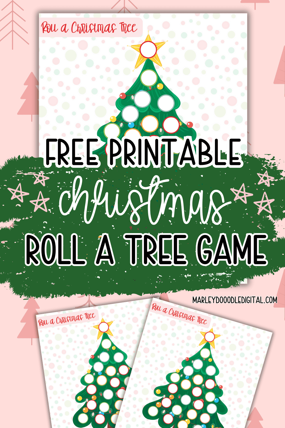 Roll a Christmas Tree Dice Game for Kids (Free Printable!) - Marley ...