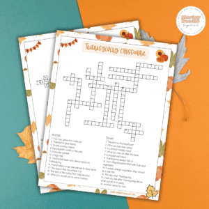 Fun Free Printable Thanksgiving Crossword Puzzle (With Key) - Marley ...