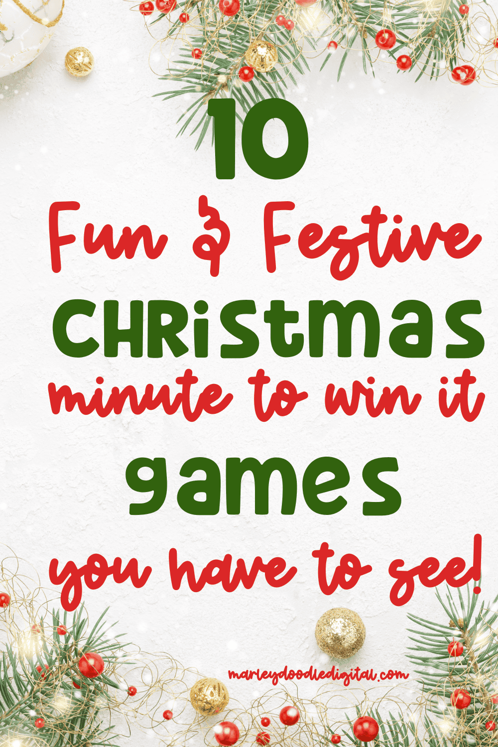 29+ Fun & Easy Christmas Party Games to Play This Year! - Marley Doodle ...