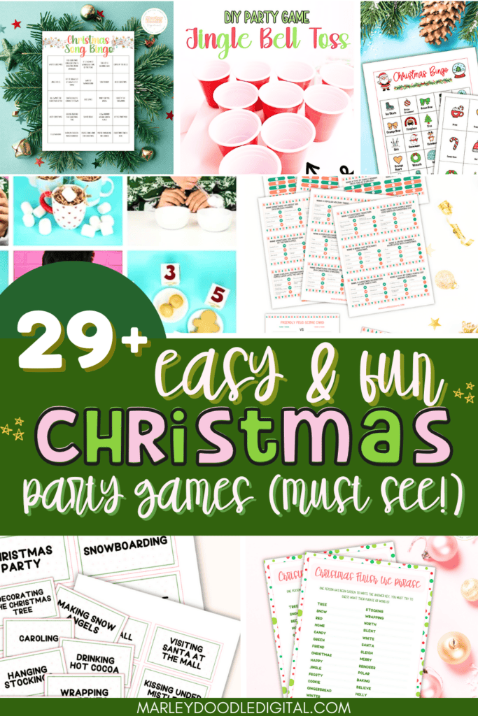 29+ Fun & Easy Christmas Party Games to Play This Year! - Marley Doodle ...