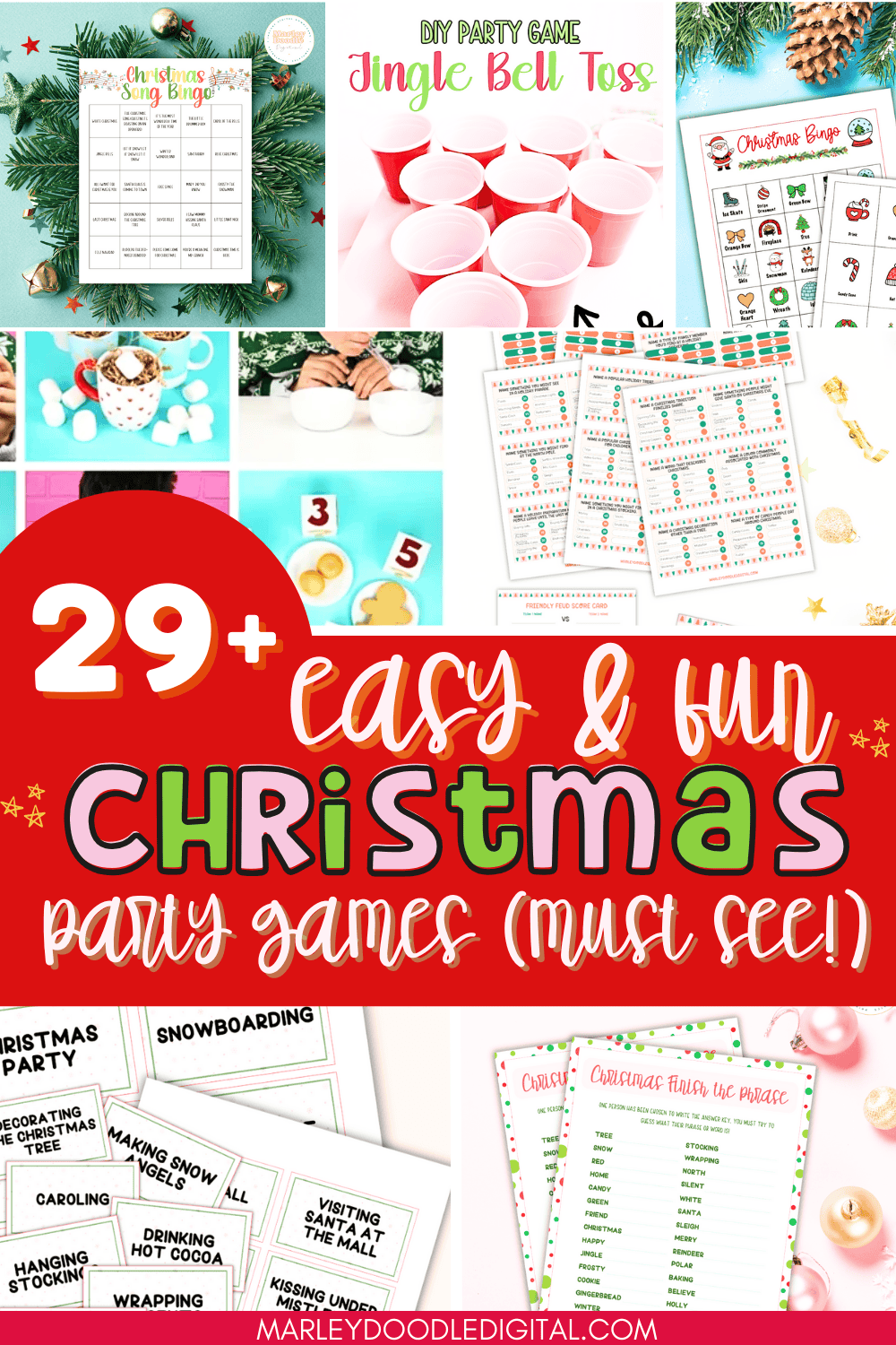 29+ Fun & Easy Christmas Party Games to Play This Year! - Marley Doodle ...