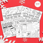 Cute and Free Printable Kids Christmas Activity Placemats - Marley ...