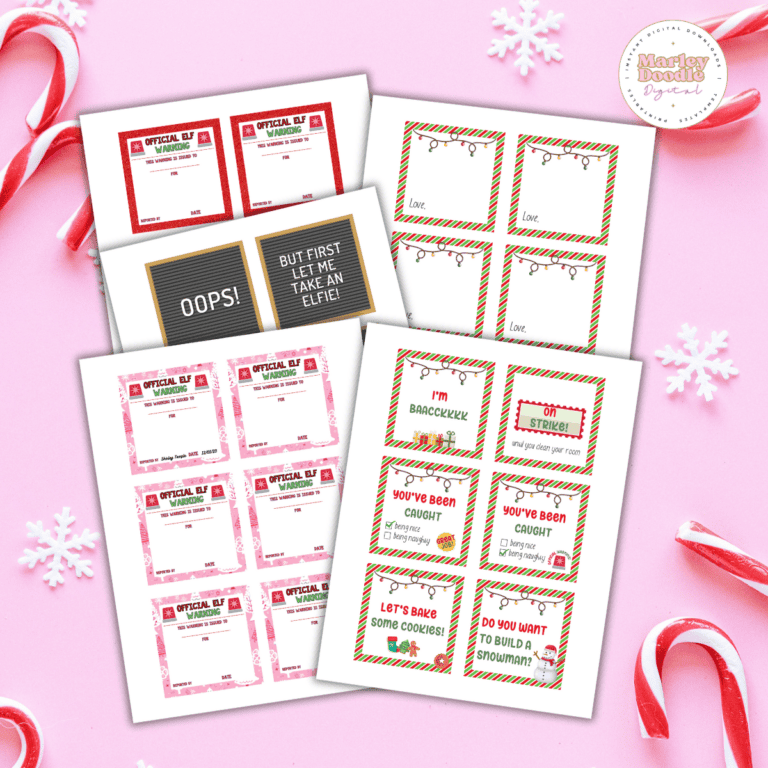 72+ Free Printable Elf Notes - Fun & Easy Ideas! - Marley Doodle Digital