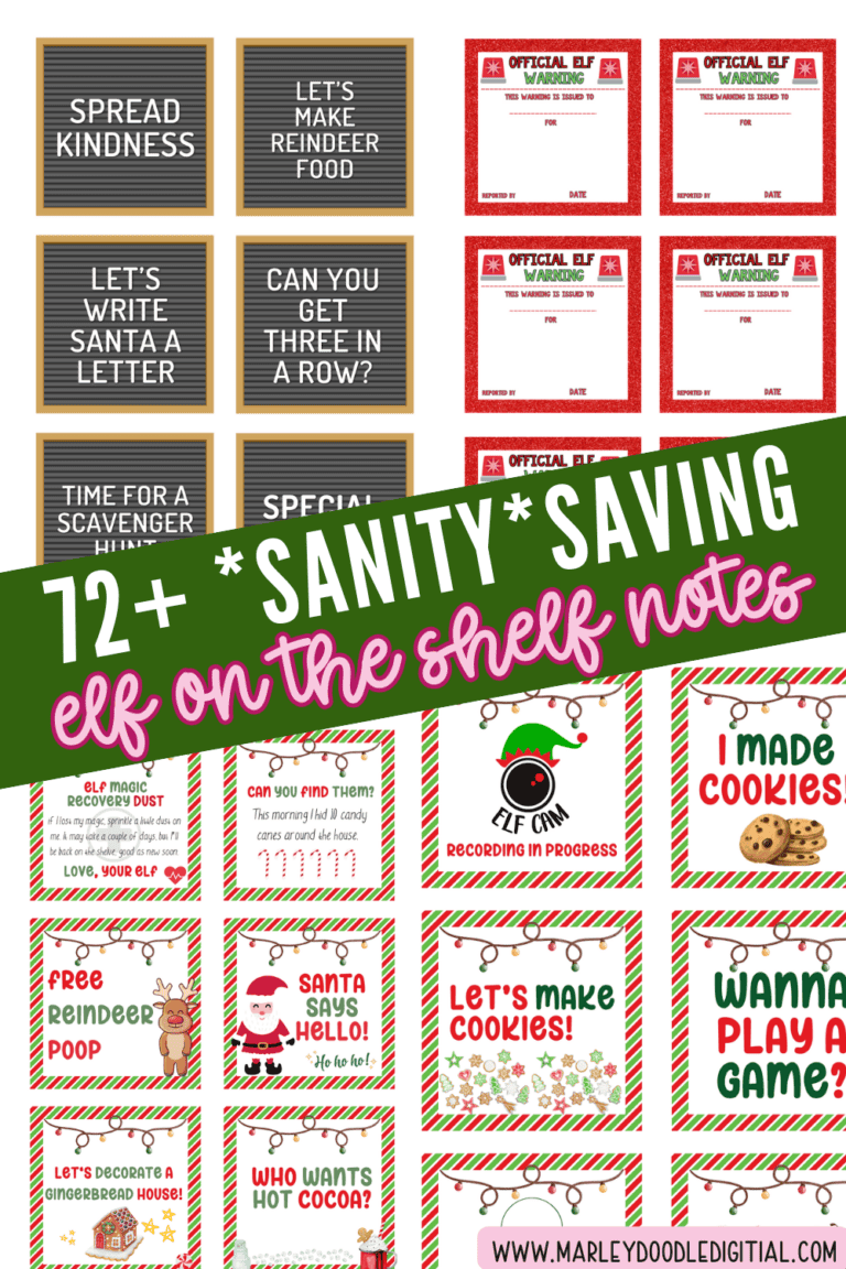 72+ Free Printable Elf Notes - Fun & Easy Ideas! - Marley Doodle Digital