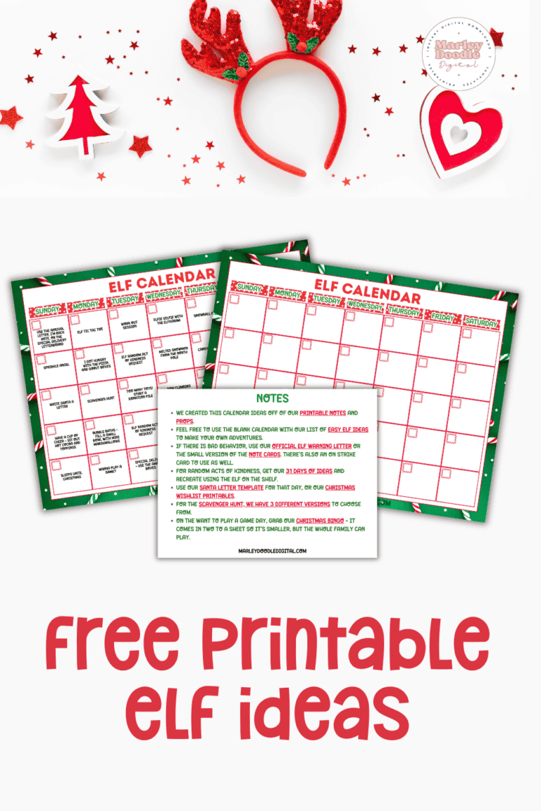 101+ Easy Elf Ideas for This Christmas Season - Marley Doodle Digital