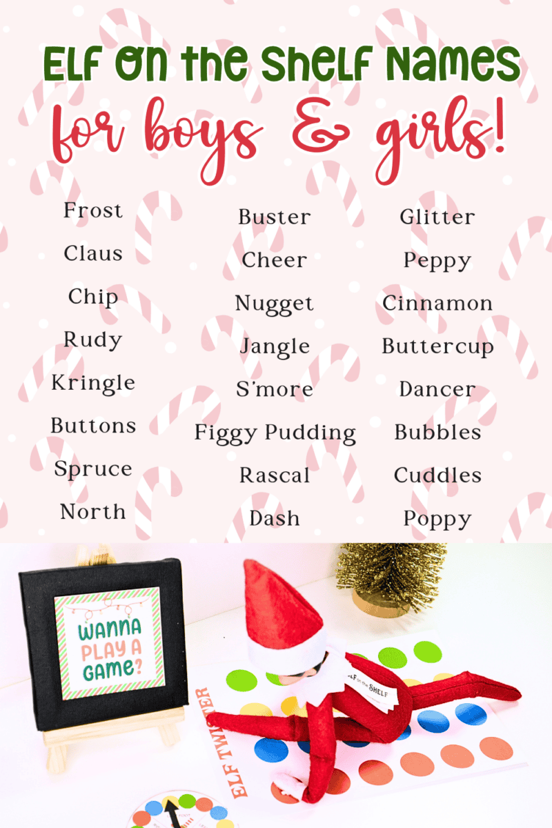 199 Festive Elf On The Shelf Name Ideas Marley Doodle Digital