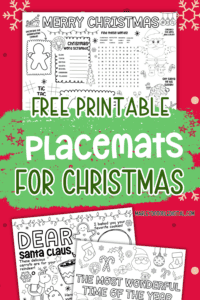 Cute and Free Printable Kids Christmas Activity Placemats - Marley ...