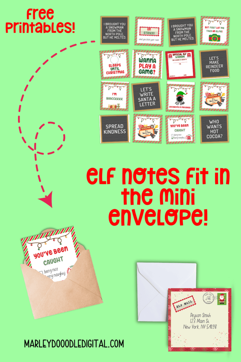 72+ Free Printable Elf Notes - Fun & Easy Ideas! - Marley Doodle Digital