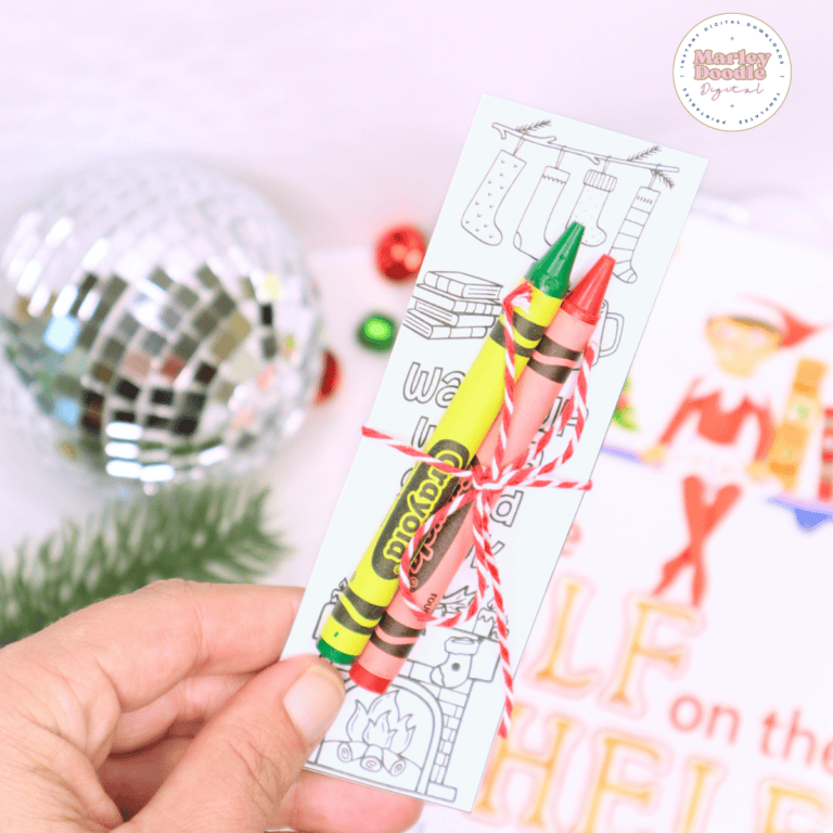 Christmas Bookmarks for Kids to Color (Free Printables + Easy Gift ...