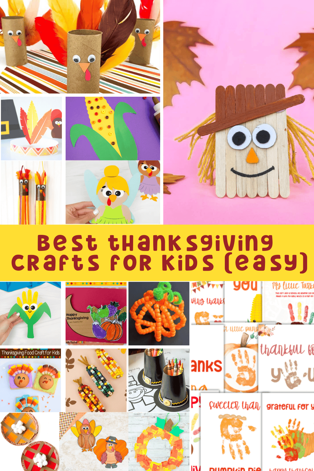 31+ Fun & Easy Thanksgiving Crafts for Kids, Toddlers, & Preschool ...