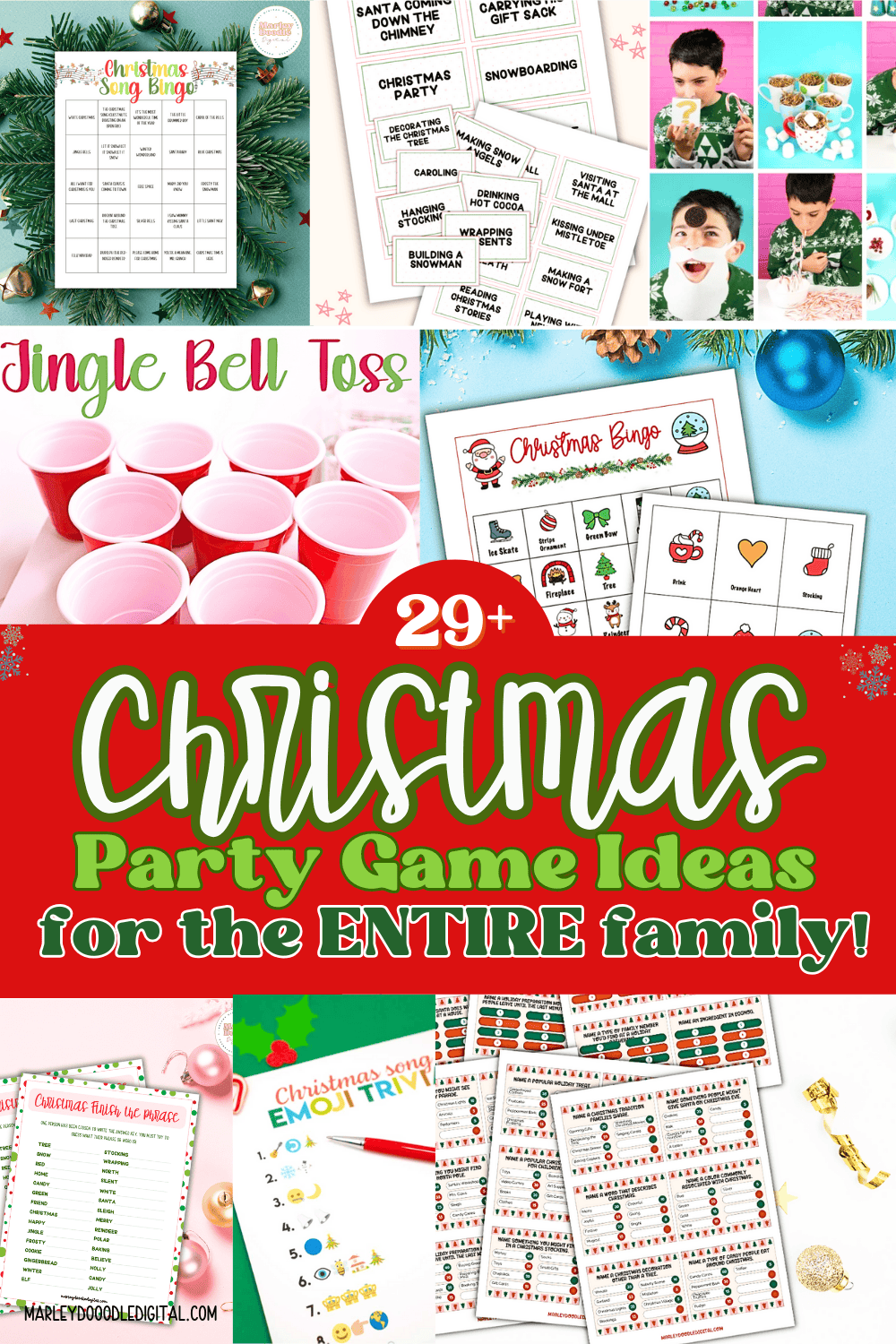 29+ Fun & Easy Christmas Party Games to Play This Year! - Marley Doodle ...