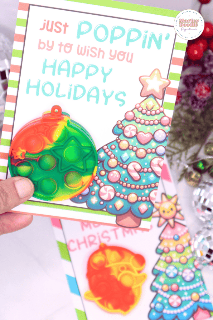 Cute Poppin By Student Christmas Gift - Free Printable Tags & Cards ...