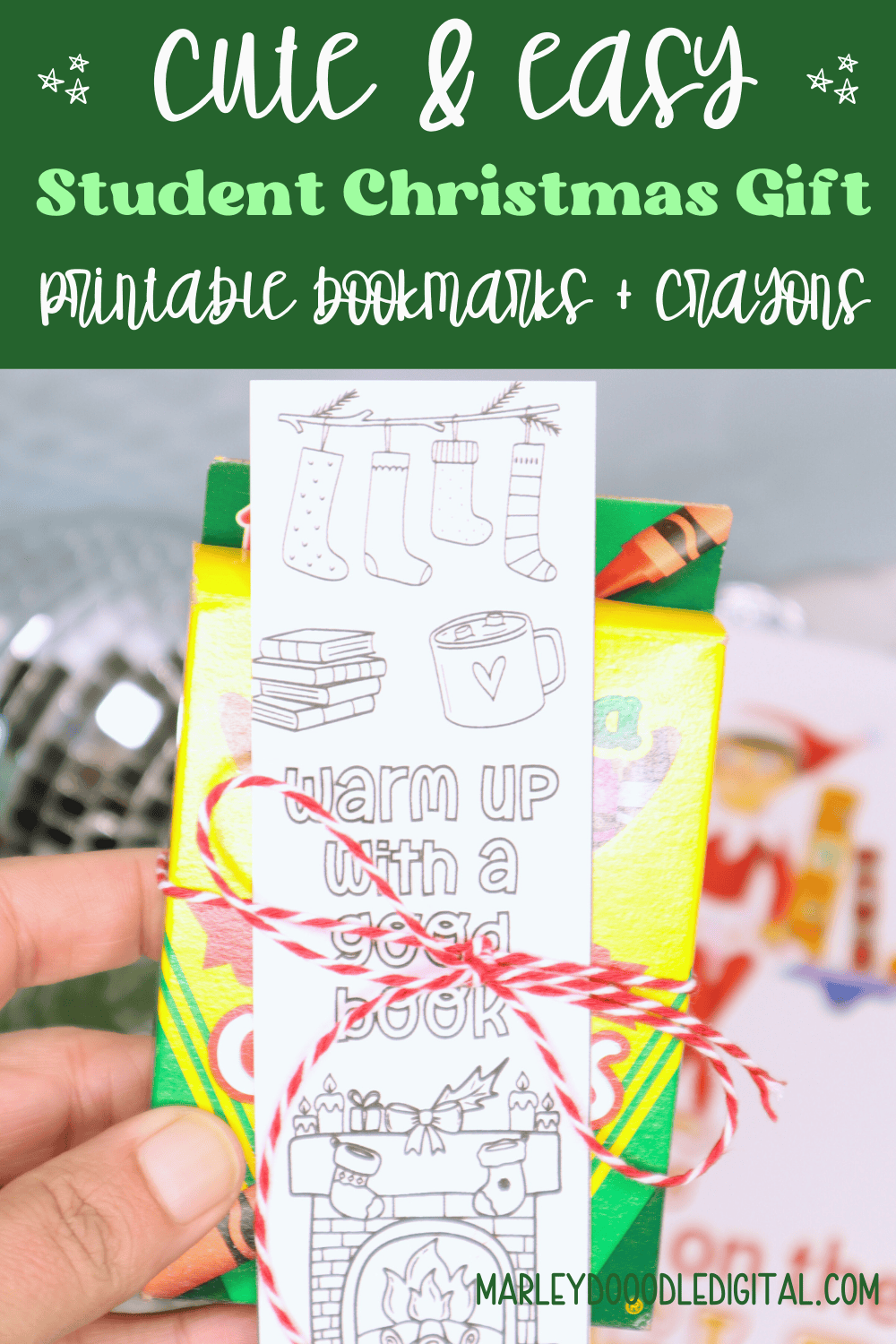 Christmas Bookmarks for Kids to Color (Free Printables + Easy Gift ...