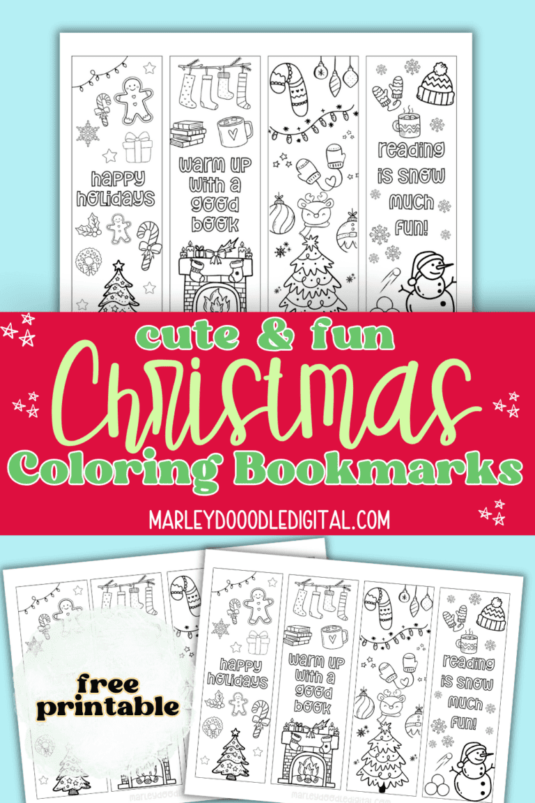 Christmas Bookmarks for Kids to Color (Free Printables + Easy Gift ...