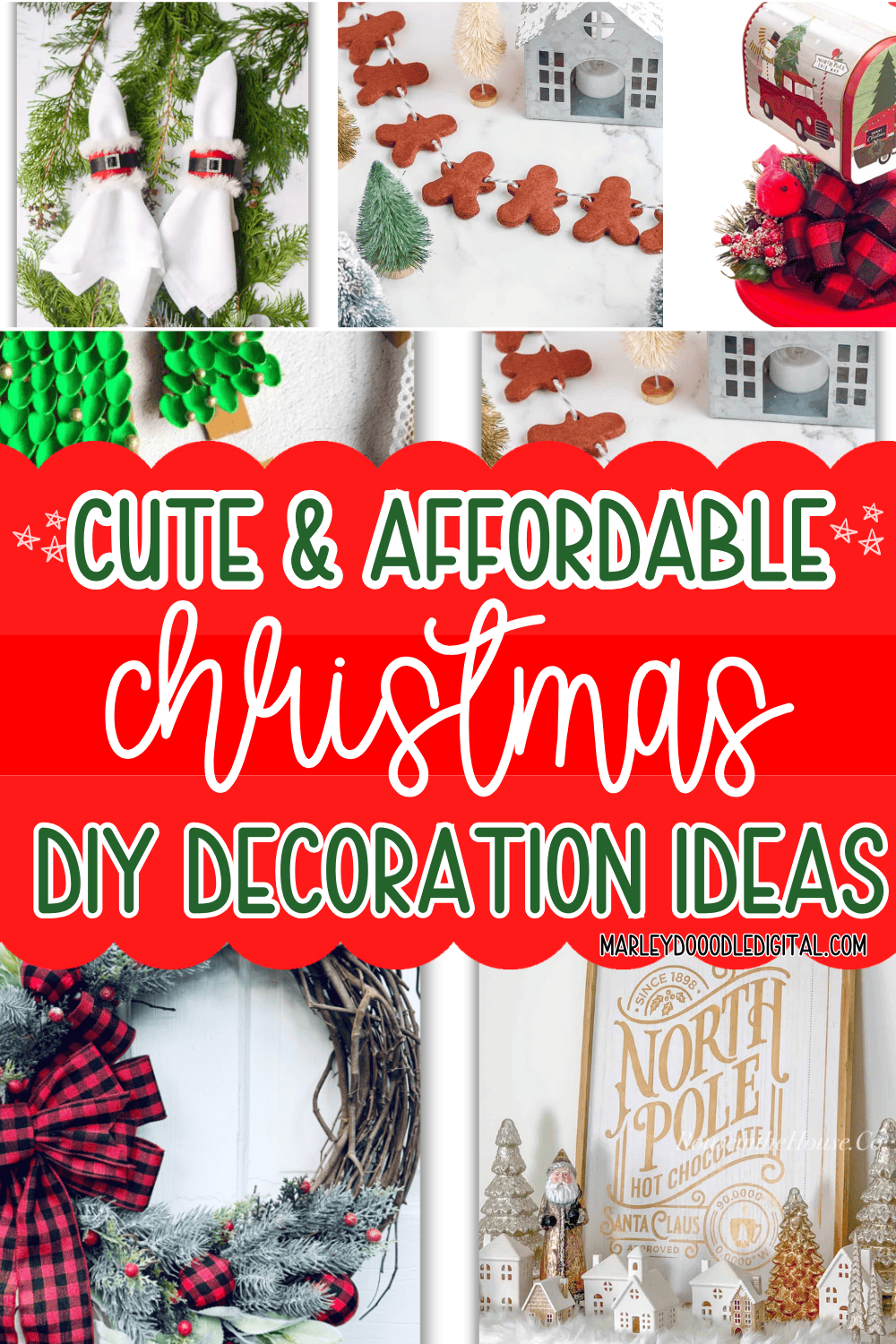 31 Stunning DIY Christmas Decorations Anyone Can Make! - Marley Doodle ...