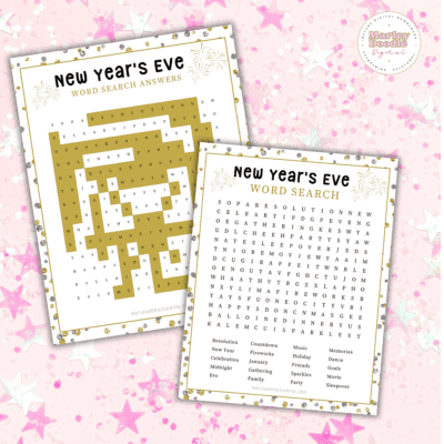 Fun New Year's Word Search (Free Printable) - Marley Doodle Digital