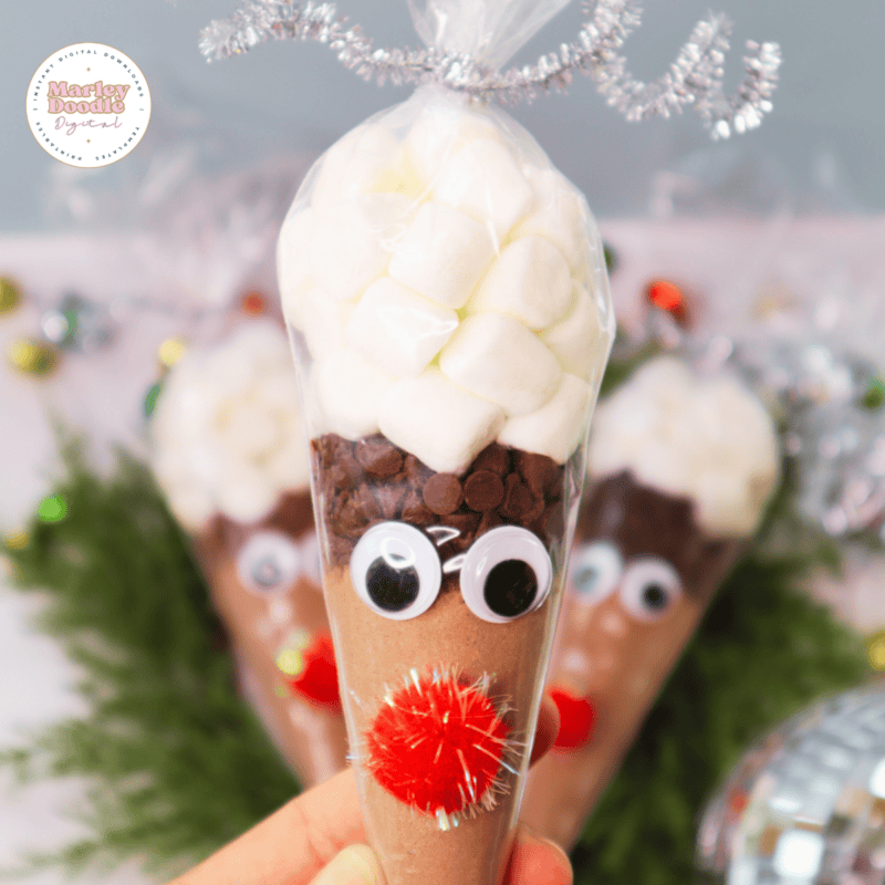 Hot Cocoa Sensory Bin (Easy Winter Toddler Idea!) - Marley Doodle Digital