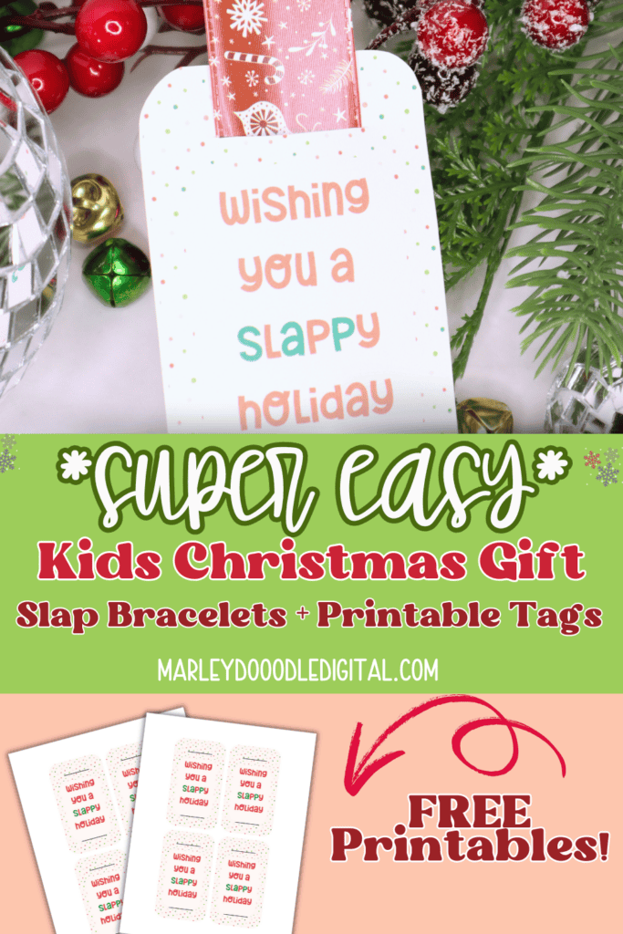Free Slappy Holidays Gift Tags - Cheap DIY Gift - Marley Doodle Digital