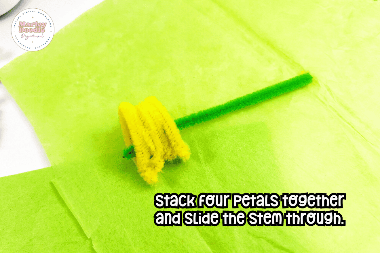 Cute & Easy Pipe Cleaner Flowers - Marley Doodle Digital