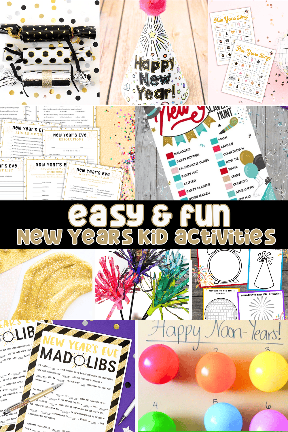 31+ Fun & Free New Years Games, Activities, and Crafts for Kids + Party ...