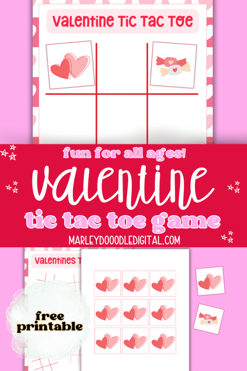 Free Printable Kids Valentines Tic Tac Toe Game (2 Versions!) - Marley ...